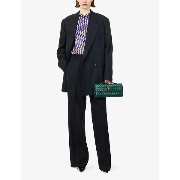 Dries Van Noten Oversized Peak-lapel Wool Blazer