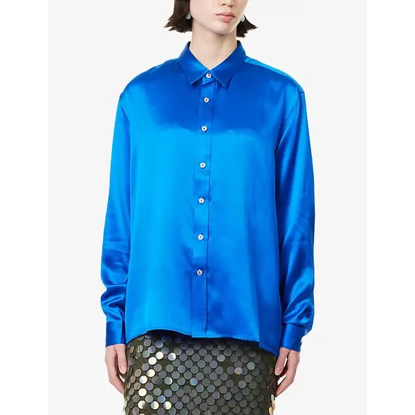 ZANKOV Long-sleeved Silk Shirt