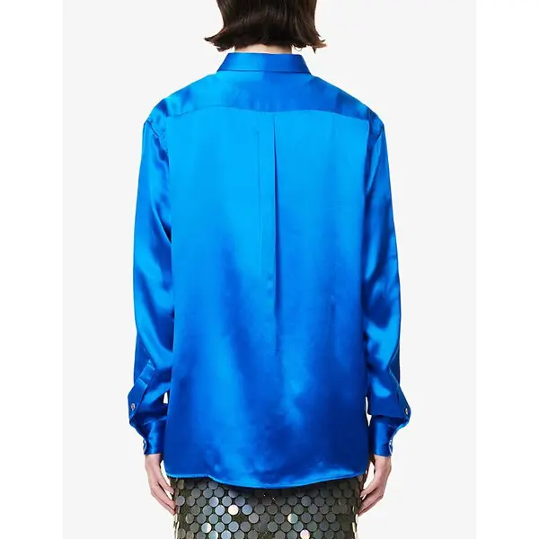 ZANKOV Long-sleeved Silk Shirt