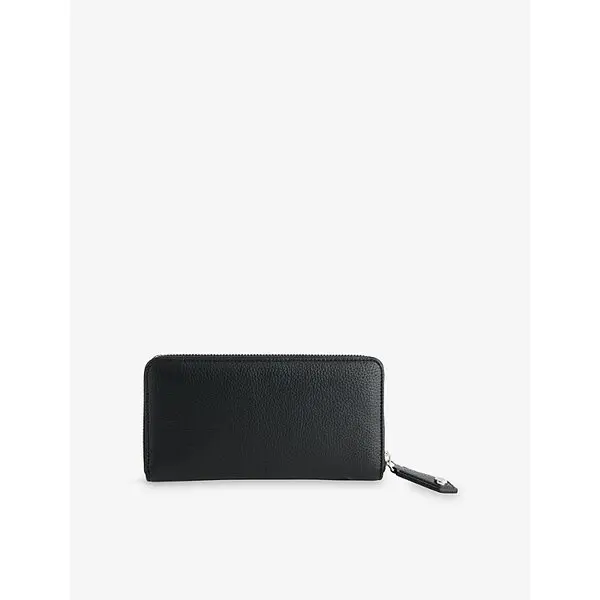 VIVIENNE WESTWOOD Orb Zip-round Faux-leather Wallet - Black
