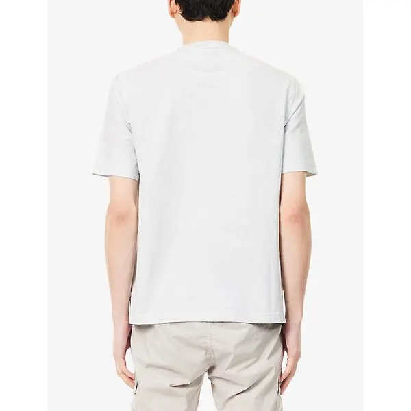 Stone Island Reflective Brand-patch Cotton T-shirt