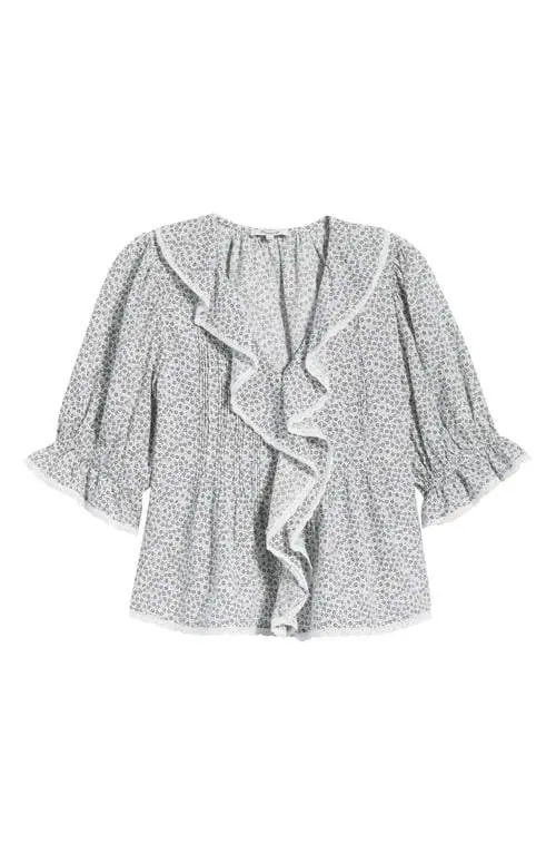 Madewell The Blaire Ruffle-sleeve Top