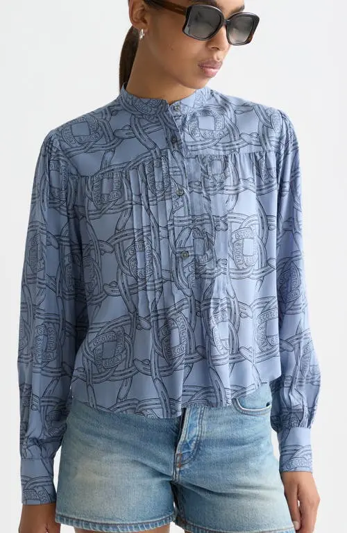 Scotch & Soda Printed Pintuck Shirt