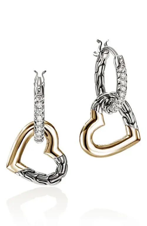 John Hardy Essentials Heart Drop Earrings - Silver