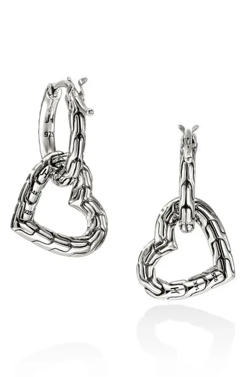 John Hardy Essentials Heart Drop Earrings