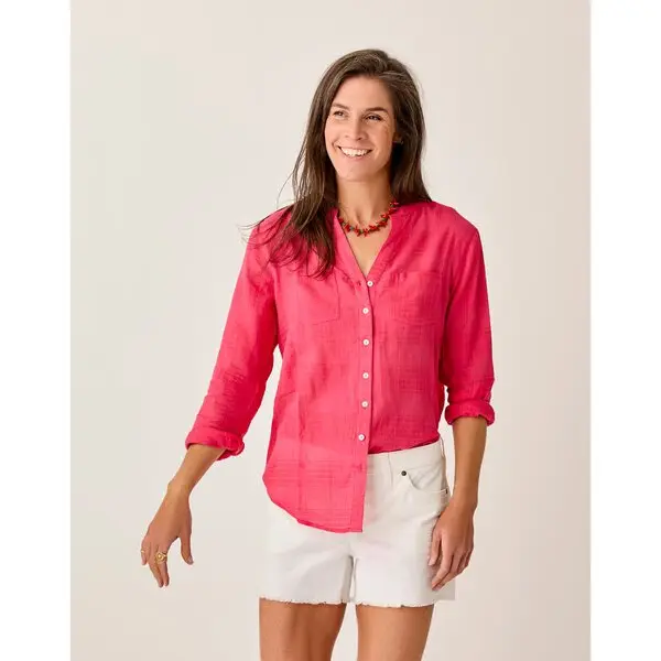 Carve Designs Dylan Textured Tunic - Watermelon