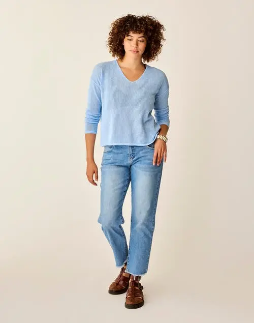 Carve Designs Austin Crop Jean - Blue Tide