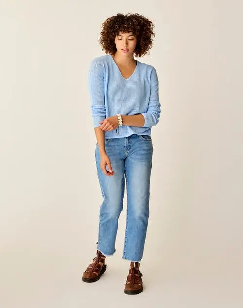 Carve Designs Austin Crop Jean - Blue Tide