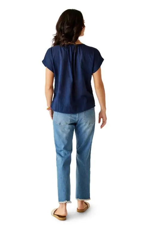 Carve Designs Austin Crop Jeans - Blue Tide