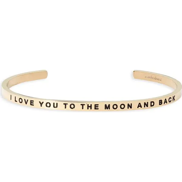 MANTRABAND Mantra "to The Moon And Back" Bracelet - Yellow Gold