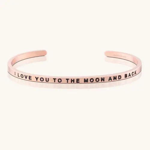 MANTRA To The Moon And Back Bracelet - Rose Gold