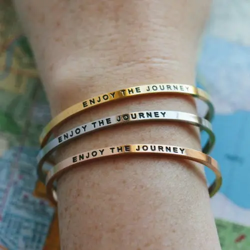 MANTRA Enjoy The Journey Cuff Bracelet