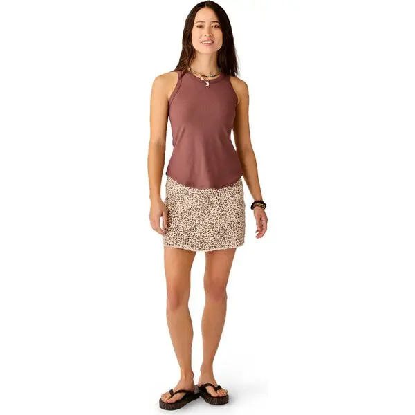 Carve Designs Maui Denim Skirt - Leopard