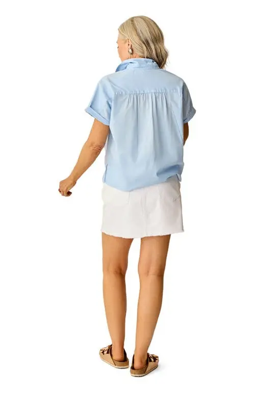Carve Designs Maui Denim Skirt - White