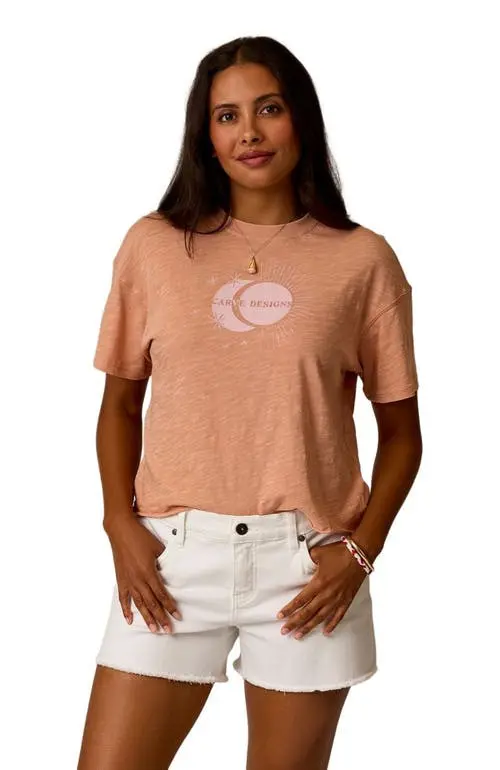 Carve Designs Parker Graphic T-shirt - Crema Celestial