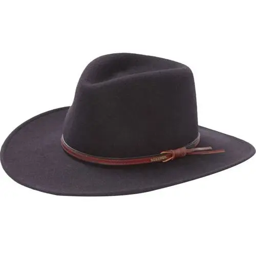 Stetson Bozeman Fedora Hat - Black