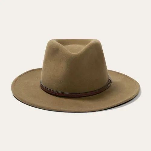 Stetson Bozeman Fedora Hat - C7 Light Brown