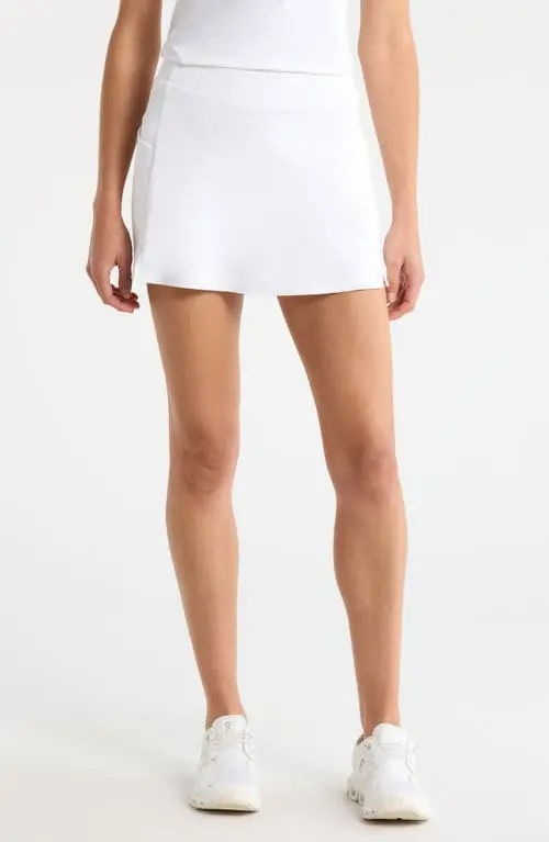 G/fore Knockout Mid-rise Scuba Knit Golf Skort - Snow