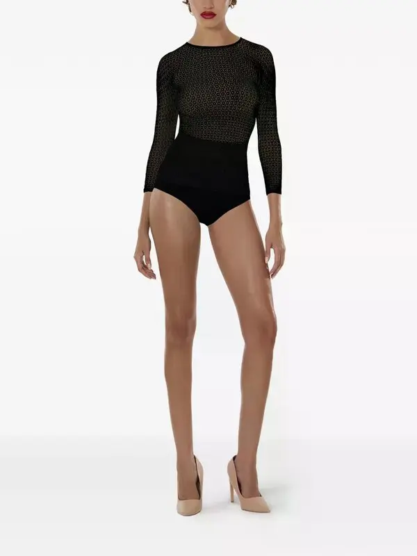 Wolford Net Long Sleeve Top - Black