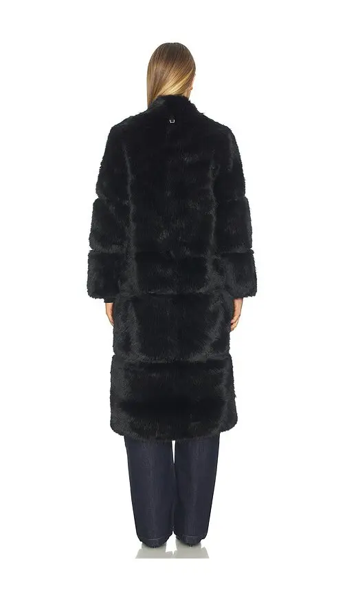 Apparis Sylke Sable Coat - Black