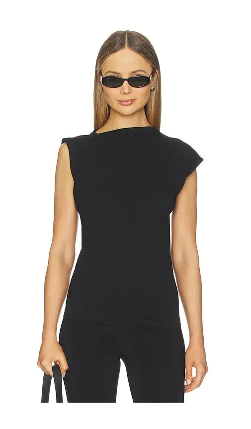 AGOLDE Beth Tee - Black