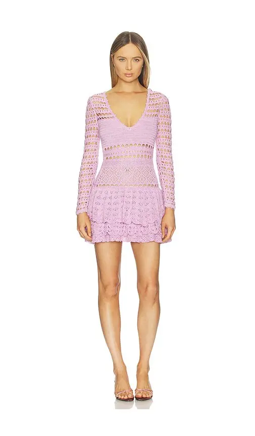 Retrofete Lujayn Crochet Dress - Lavender