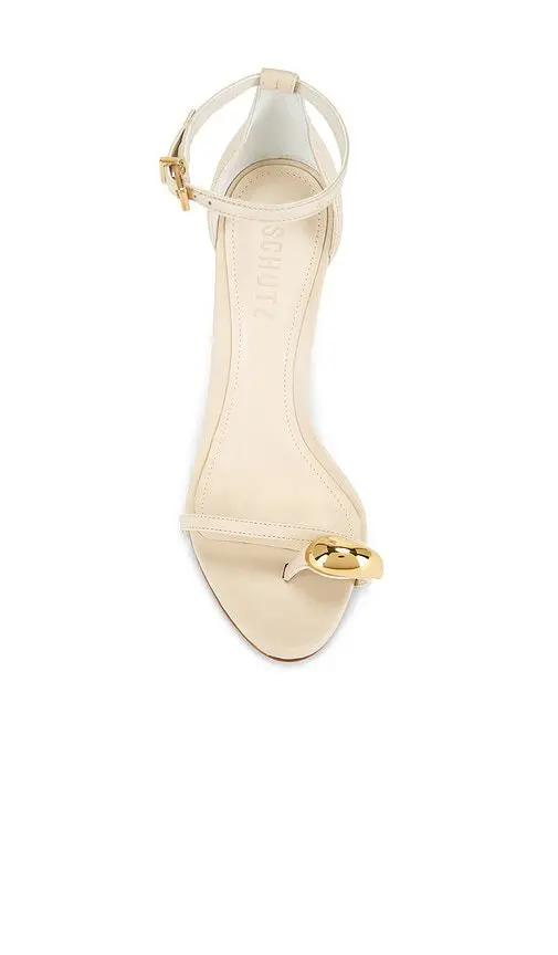 Schutz Maya Stiletto Sandal - White