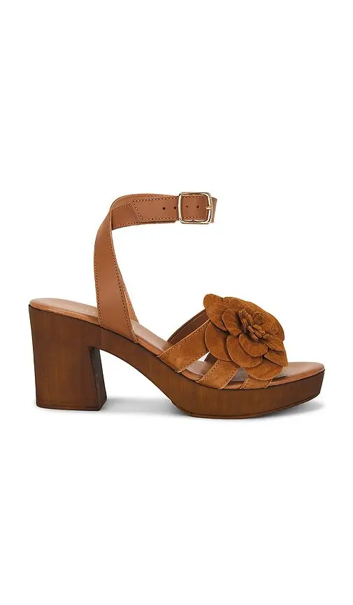 Seychelles Chasing Sunsets Suede Platform Sandals With Wooden Midsole