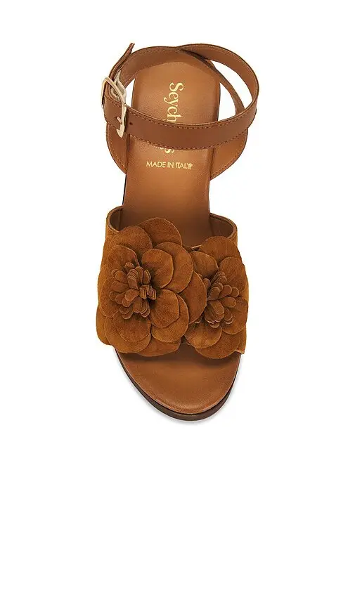 Seychelles Chasing Sunsets Suede Platform Sandals With Wooden Midsole