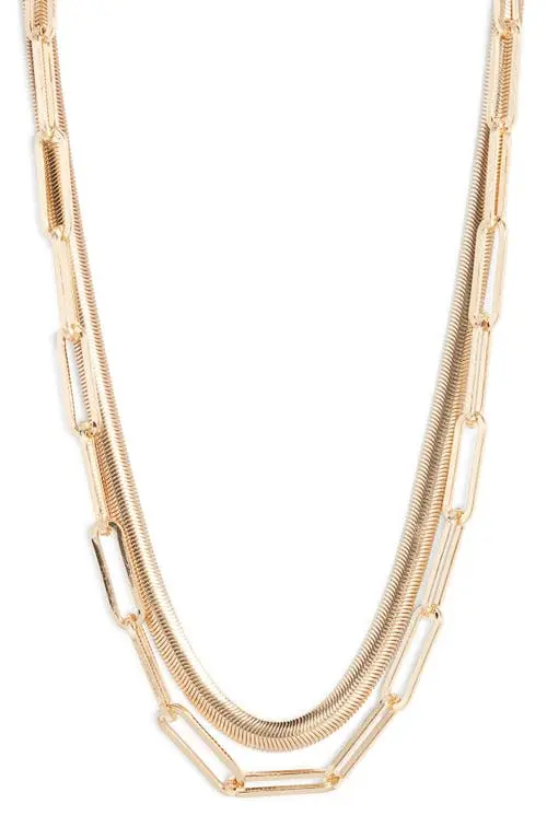 Nordstrom Layered Chain Necklace - Gold