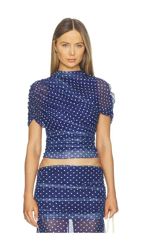 Amanda Uprichard Evianna Top - Navy