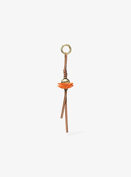 Michael Kors Leather Bag Charm - Orange