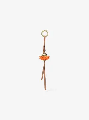 Michael Kors Leather Bag Charm - Orange