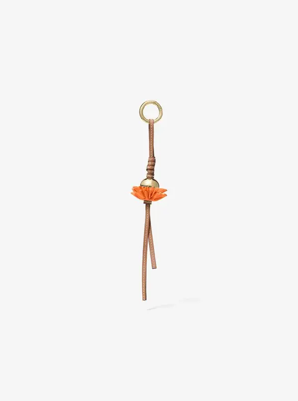 Michael Kors Leather Bag Charm - Orange