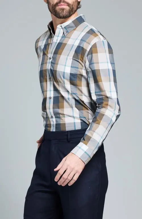 Billy Reid Tuscumbia Bold Plaid Button-down Shirt