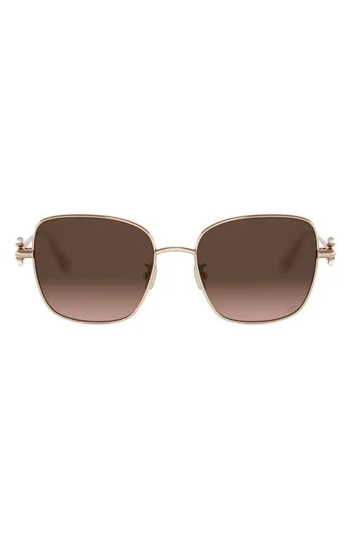 Dior Tribales S1u 55mm Square Sunglasses - Shiny Gold Dh/roviex