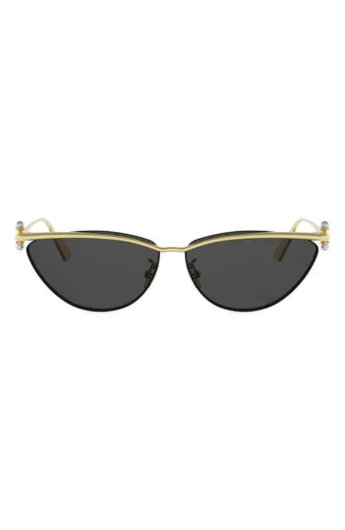 Dior Tribales B2u 61mm Cat Eye Sunglasses - Shiny Gold Dh/smoke