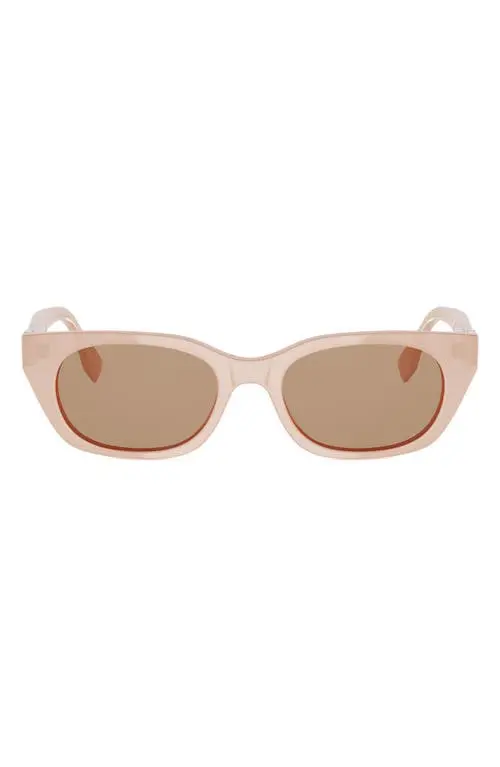 Fendi Forever Cat Eye Sunglasses - Shiny Pink/brown