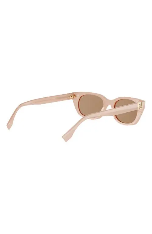 Fendi Forever Cat Eye Sunglasses - Shiny Pink/brown