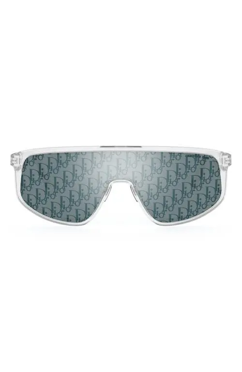 Dior Mirrored Mask Sunglasses - Crystal/other/blue Mirror