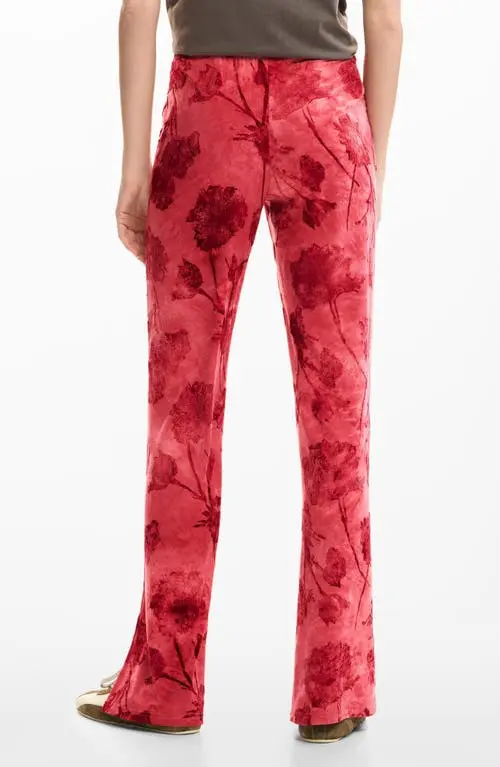 Desigual Floral Print Flare Pants
