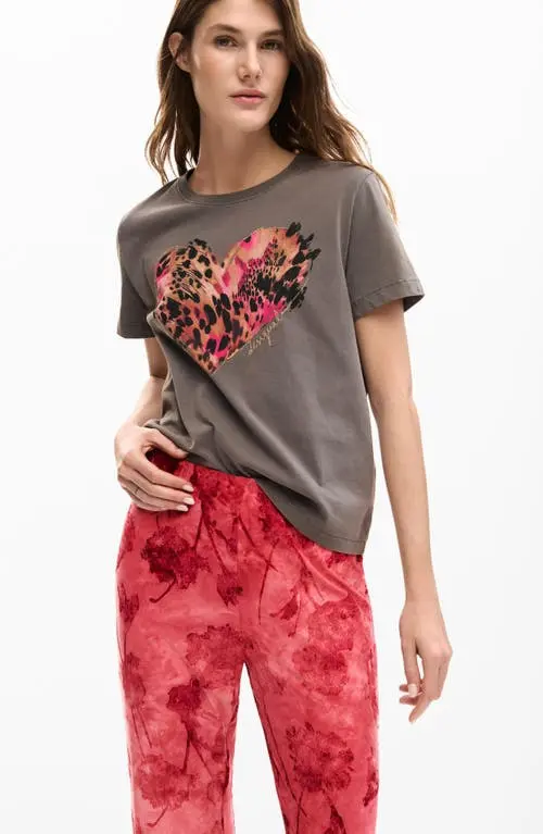 Desigual Floral Print Flare Pants