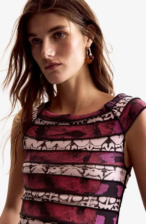 Desigual Paneled Off-the-shoulder Crop Top