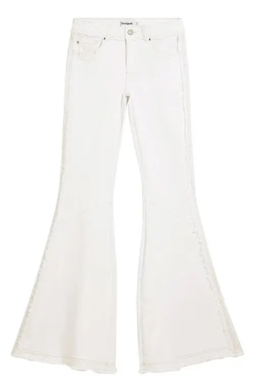 Desigual Embroidered Flare Jeans
