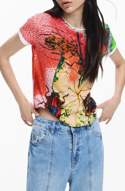 Desigual Beetle Cotton Graphic T-shirt