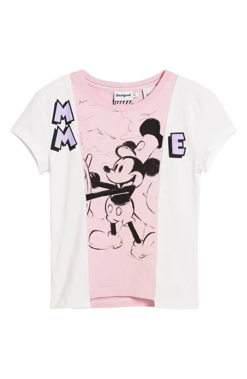 Desigual Mickey Mouse Paneled Graphic T-shirt