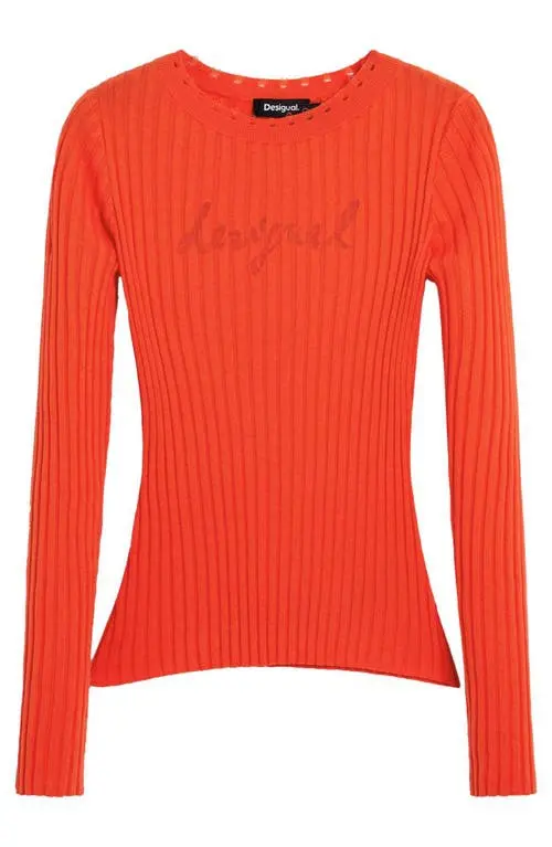 Desigual Long Sleeve Rib T-shirt