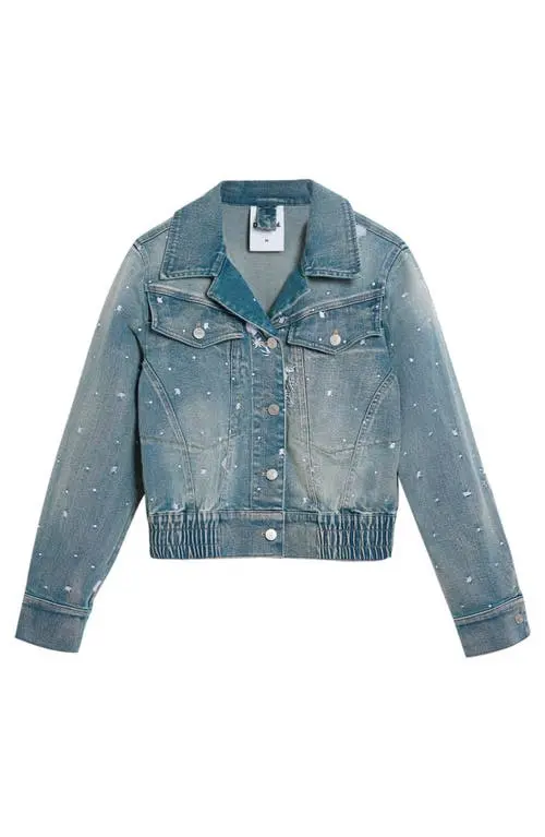 Desigual Embroidered Denim Trucker Jacket