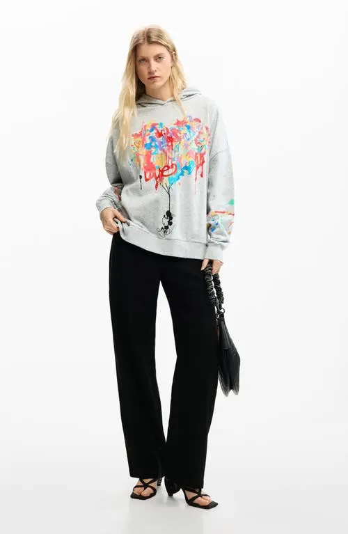 Desigual Mickey Mouse Graphic Fleece Hoodie