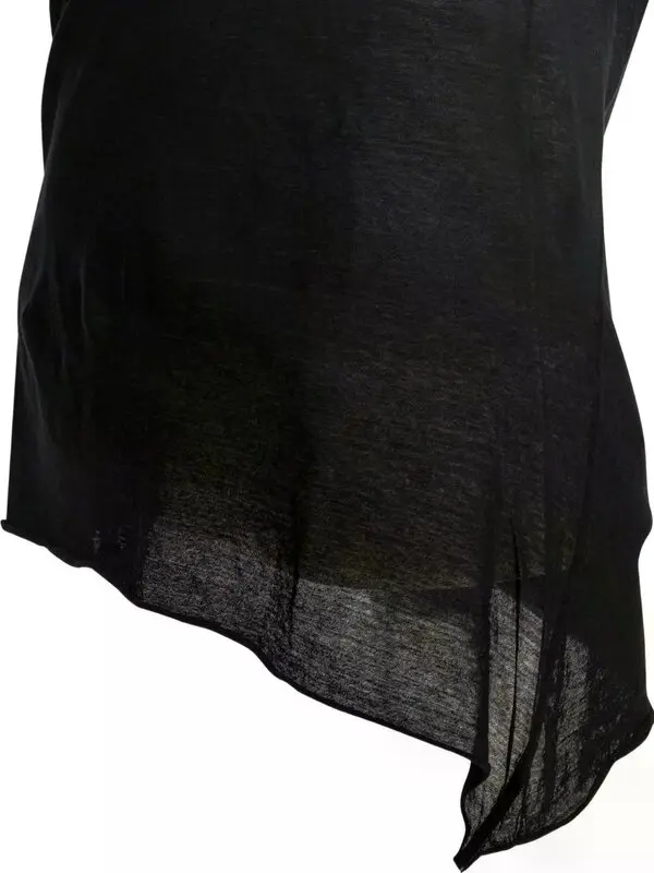 Rick Owens One-shoulder Draped Top - Black